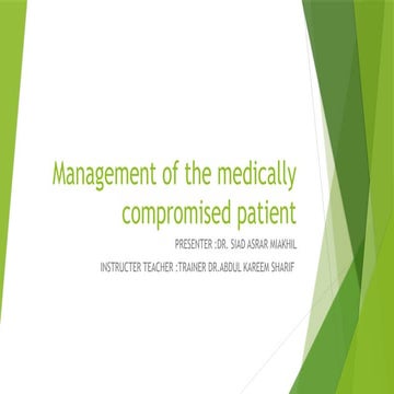 Management of the medically compromised patient.pptx
