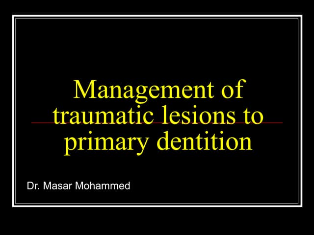 Ellis and davey’s classification of tooth fracture | PDF