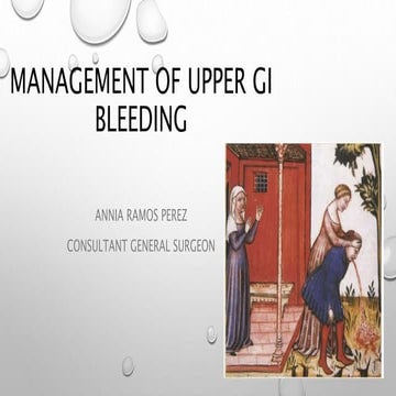 Management of upper gi bleeding | PPTX