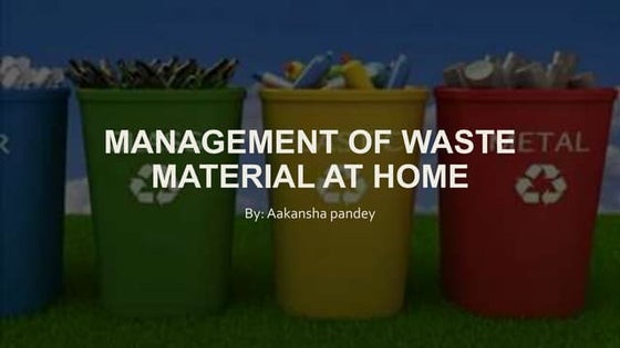 How to manage waste | PPT
