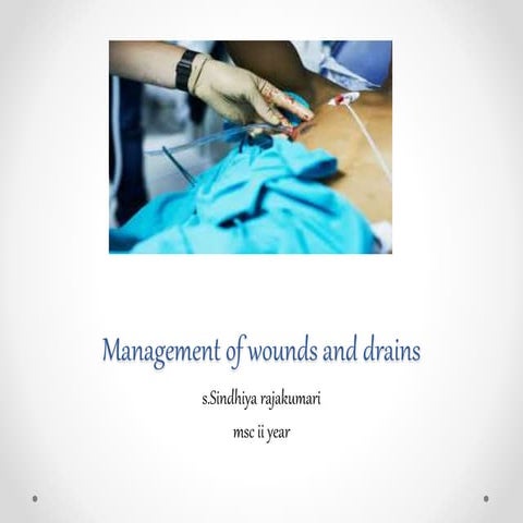Management of wounds and drains | PPTX