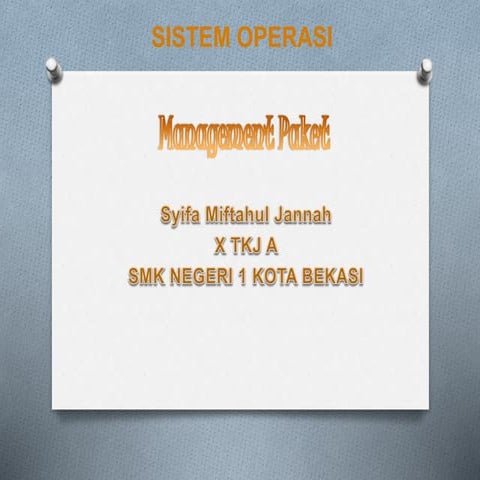 Management Paket | PPTX