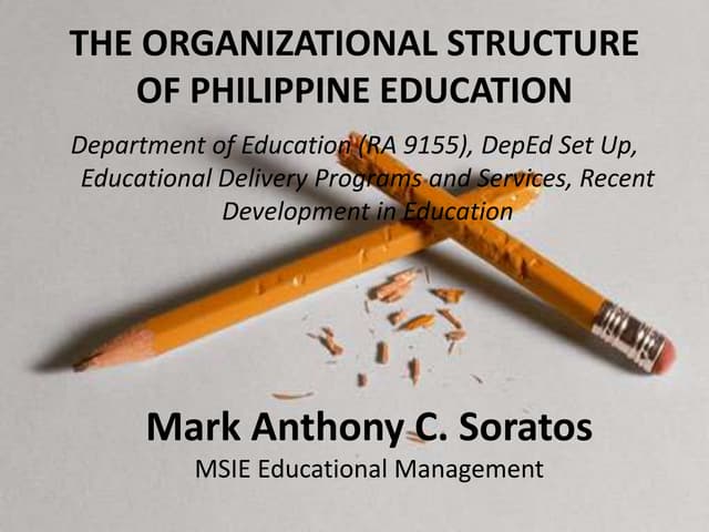 Organizational Structure of DEPED | PPTX | Professional School ...