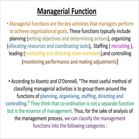 Theories - FUNCTIONS OF MANAGEMENT .pptx