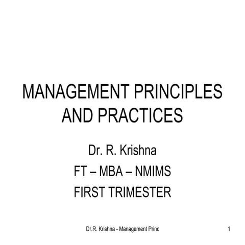 Management principles aand practices | PPT | Executive Leadership ...