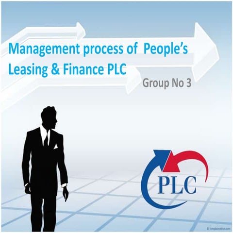 Management process of people’s leasing & finance plc | PPTX