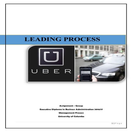 Management process - UBER SL | PDF