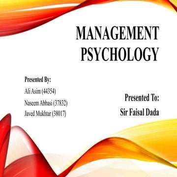 Management psychology Managerial Communication Maslow's hierarchy of ...