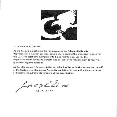 Management representative | PDF