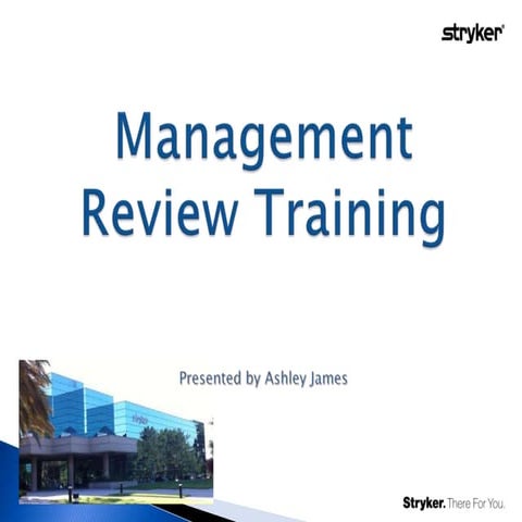 Management review training for bsc | PPTX