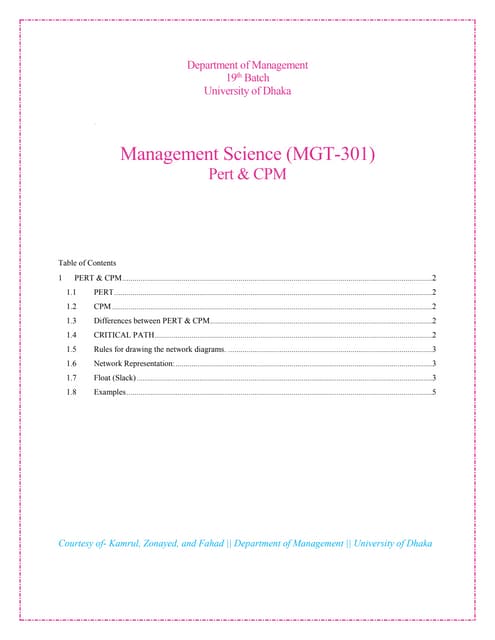 (Aoa) and (aon) networks | PPSX