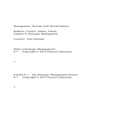 Strategic management.Chapter 2 | PDF