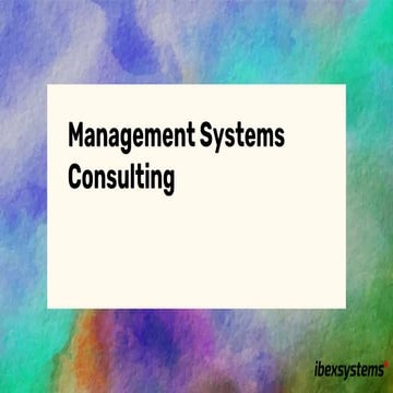 Management Systems Consulting | PPT