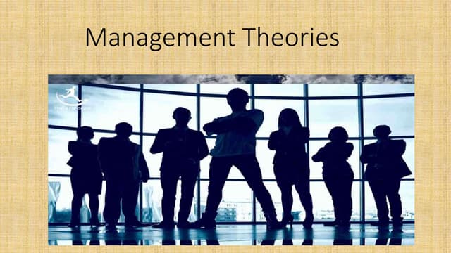 classical approaches to management | PPTX
