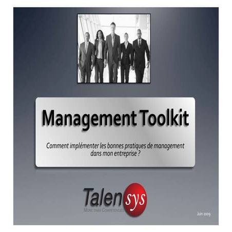 Management Toolkit | PDF