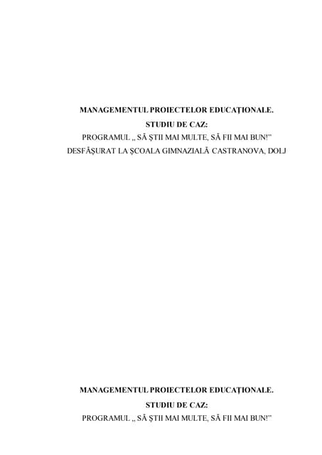 Referat necesitate model | DOC