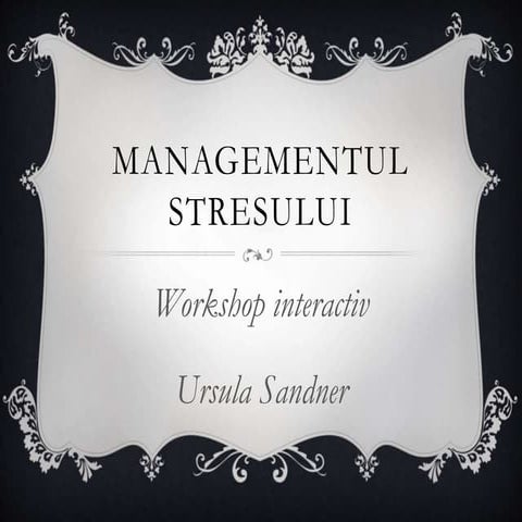Managementul stresului | PPTX