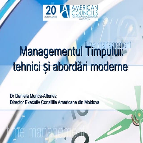 Managementul timpului | PPT