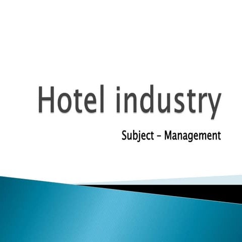 Human Resource Management in Hotel Industry | PPS