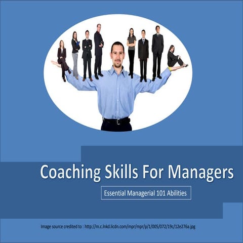 Manager Coaching Skills | PPTX