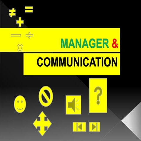 Manager & communication | PPT