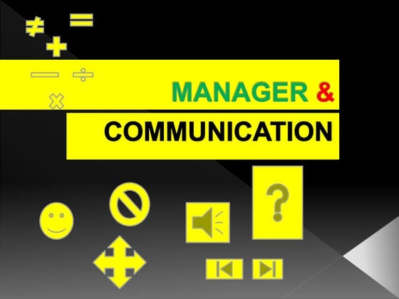 Role Of A Manager In Communication | PPT | Business | Business and Finance