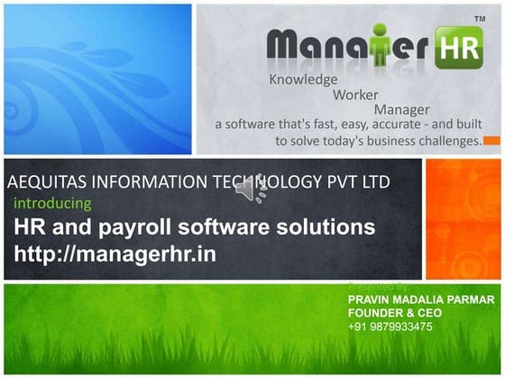 HRMS software presentation | PPTX