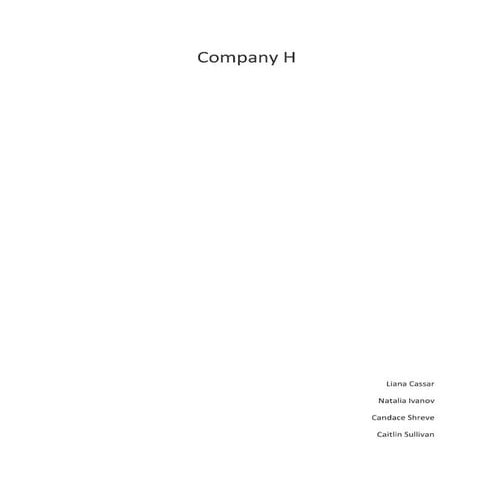 Managerial Accounting Final Team Project | PDF | Business Accounting & Finance | Business