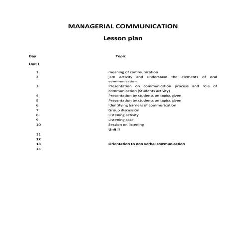 Managerial communication | DOCX