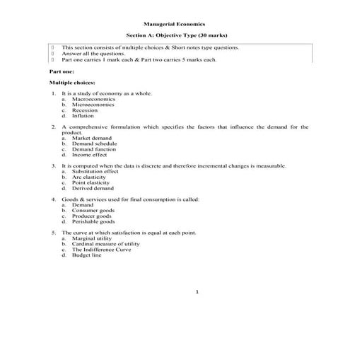 Managerial economics | PDF