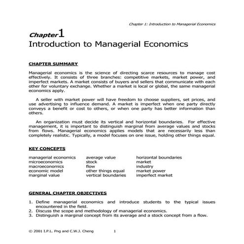 Managerial economics | PDF