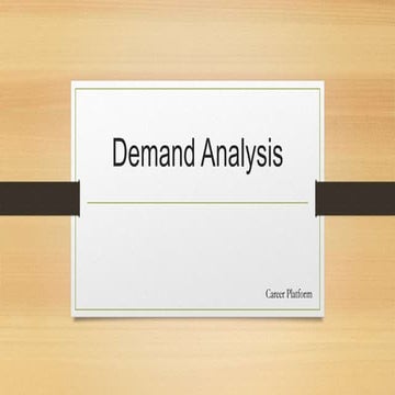 Demand Analysis in Brief. | PPT