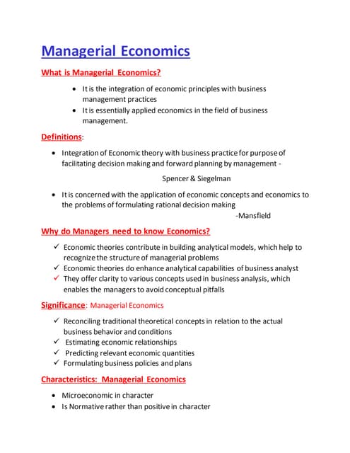 Managerial-Economics | PPT