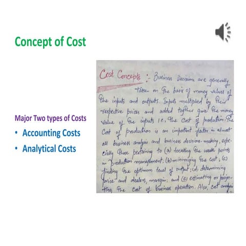 Managerial economics cost concept | PPTX | Business Accounting ...