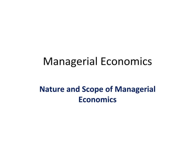 Managerial-Economics | PPT