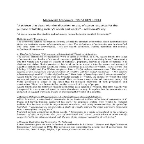 Basic Concepts Of Economics | PPTX