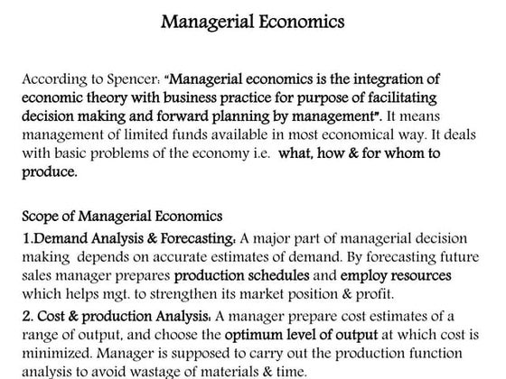 Managerial-Economics | PPT