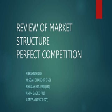 Market structure and its features | PPT