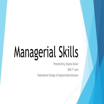 Managerial skills | PPTX