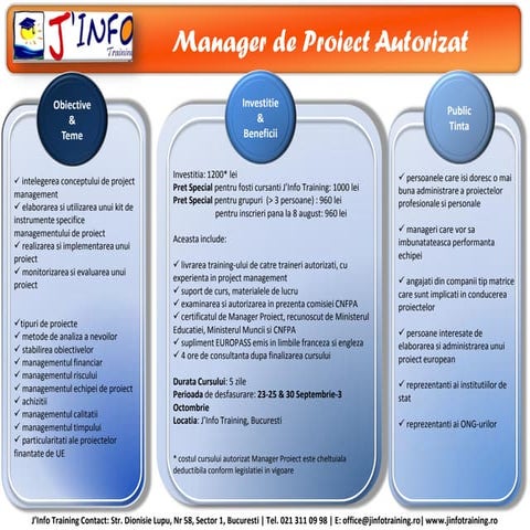 Manager proiect j'info | PDF