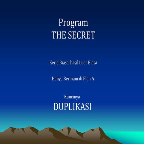 Program The Secret | PPTX