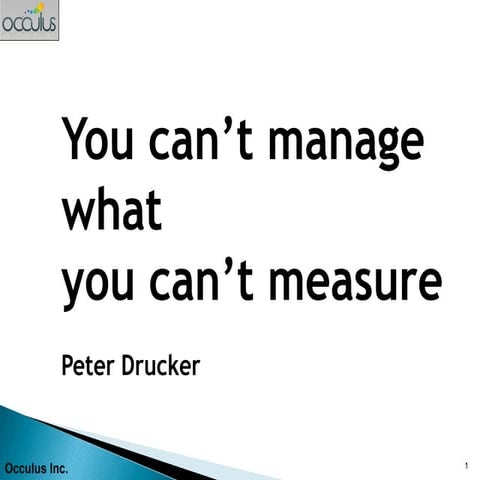 Manage What You Measure | PDF