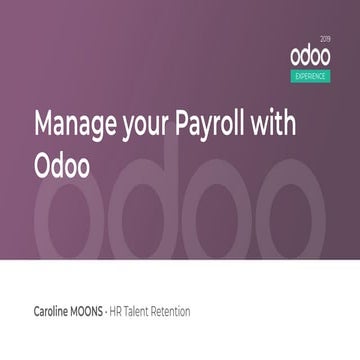 Manage your Payroll with Odoo | PDF