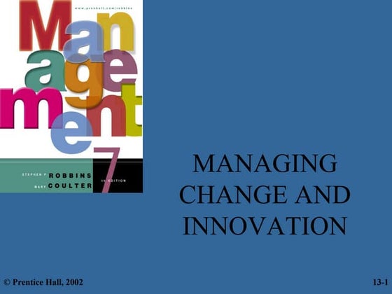 Managing change and innovation | PPT