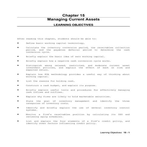 Managing current-assets | PDF | Credit Cards | Personal Debt