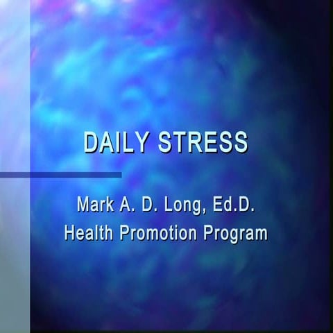 Managing daily-stress | PPT
