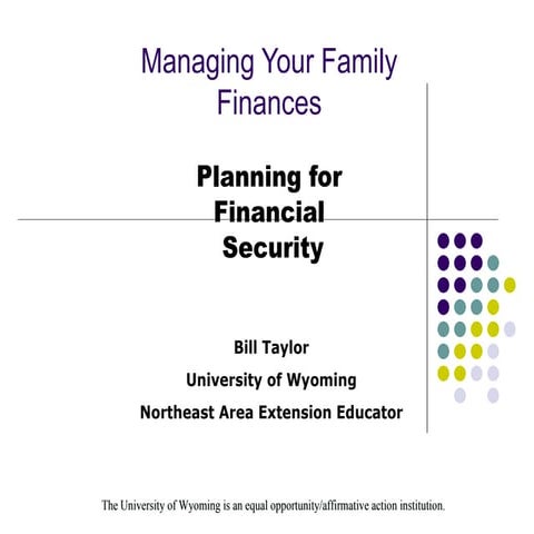 Managing Your Family Finances | PPT