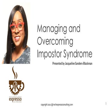 Managing and Overcoming Impostor Syndrome | PPT