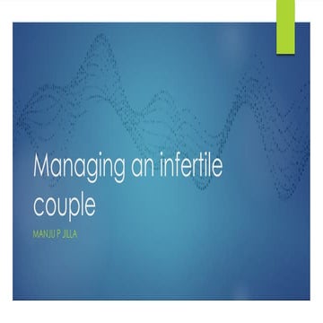 Managing An Infertile Couple - History Taking | PDF