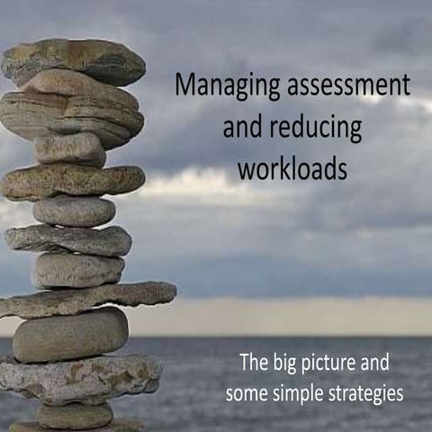 Managing assessment and reducing workloads | PPTX